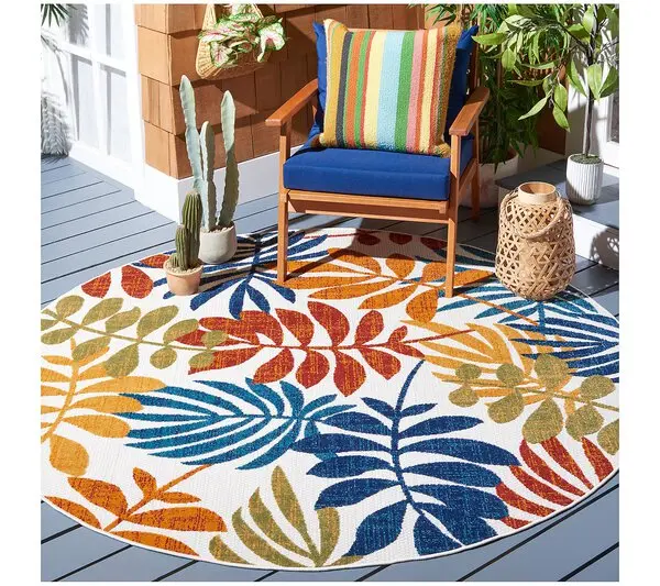 SAFAVIEH Cabana 814 Series 5'3' X 5'3' Round