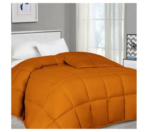 SUPERIOR Solid Reversible Down Alternative Comf Orter- Full
