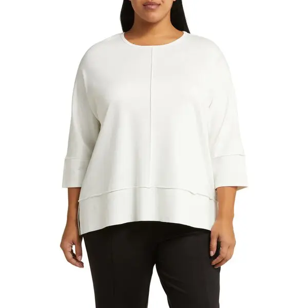 Jones New York Serenity Knit Top - Nyc White