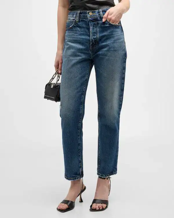 Frame Le Mec Straight-Leg Jeans Malibu Editorialist