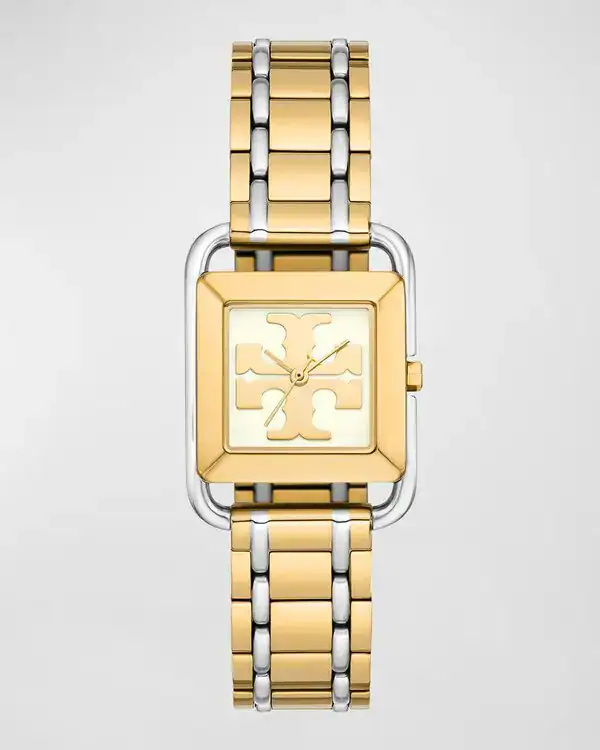 Tory Burch Miller Stainless Steel Bracelet Watch - Two Tone | Editorialist