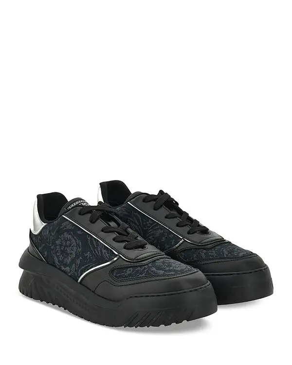 Odissea Sneakers Versace Shoes Black And White VERSACE ODISSEA
