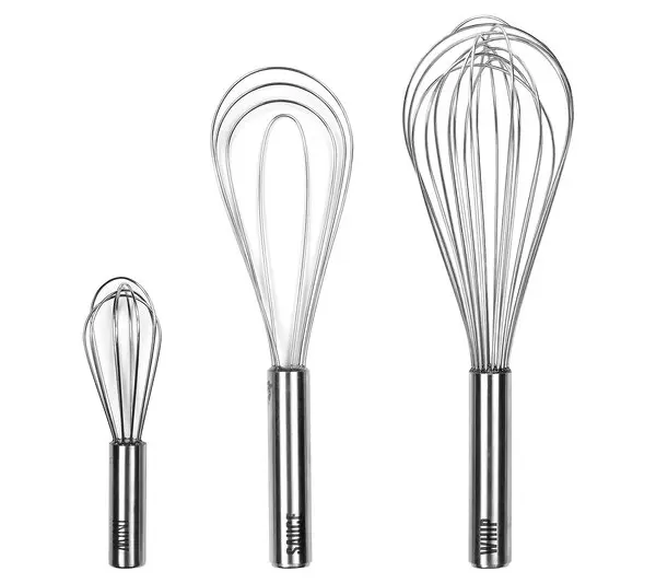 TOVOLO Set Of 3 Stainless Steel Assorted Whisks - Silver | Editorialist