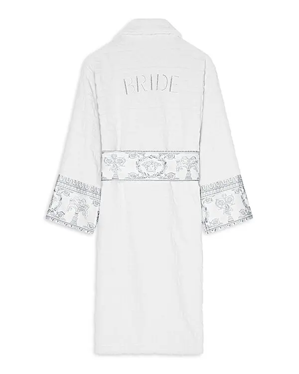 Versace I Heart Baroque Bride Robe - White/white