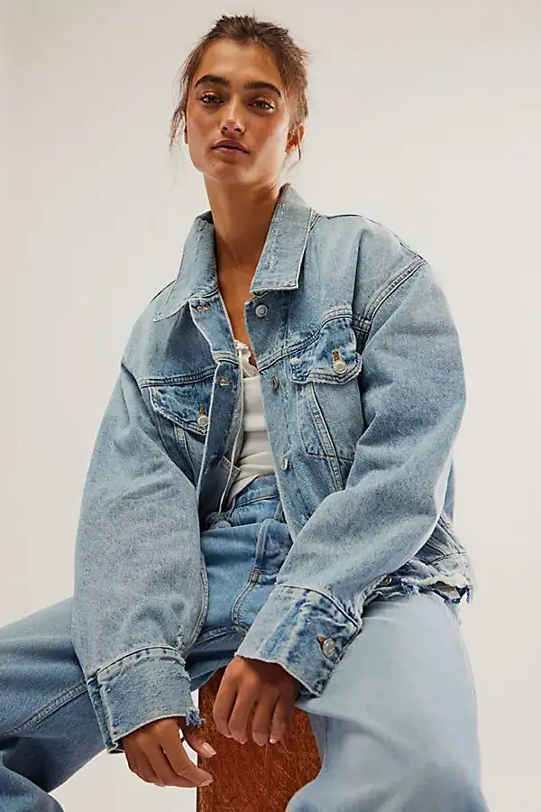 Agolde Martika Jacket - Blue | Editorialist