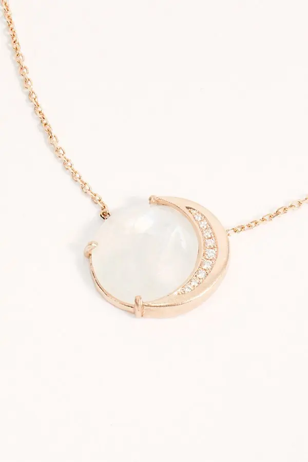 SIRCIAM Rainbow Moon Phase Necklace - Gold | Editorialist