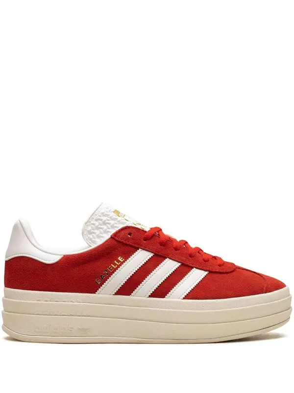 Adidas Gazelle Bold Suede Sneakers - Red