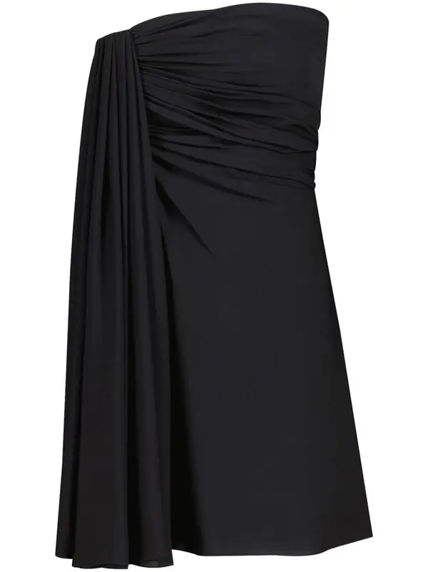 Giambattista Valli Draped Strapless Mini Dress