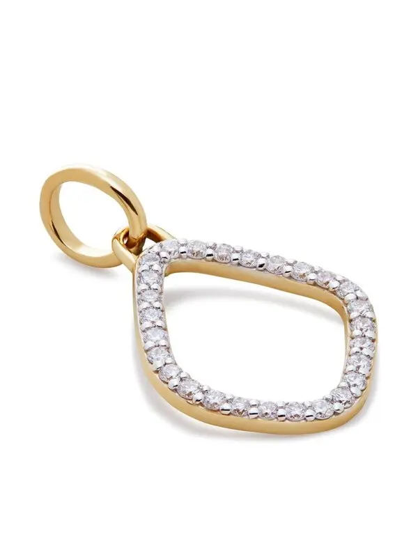 Monica Vinader 14kt Yellow Kite Diamond Pendant