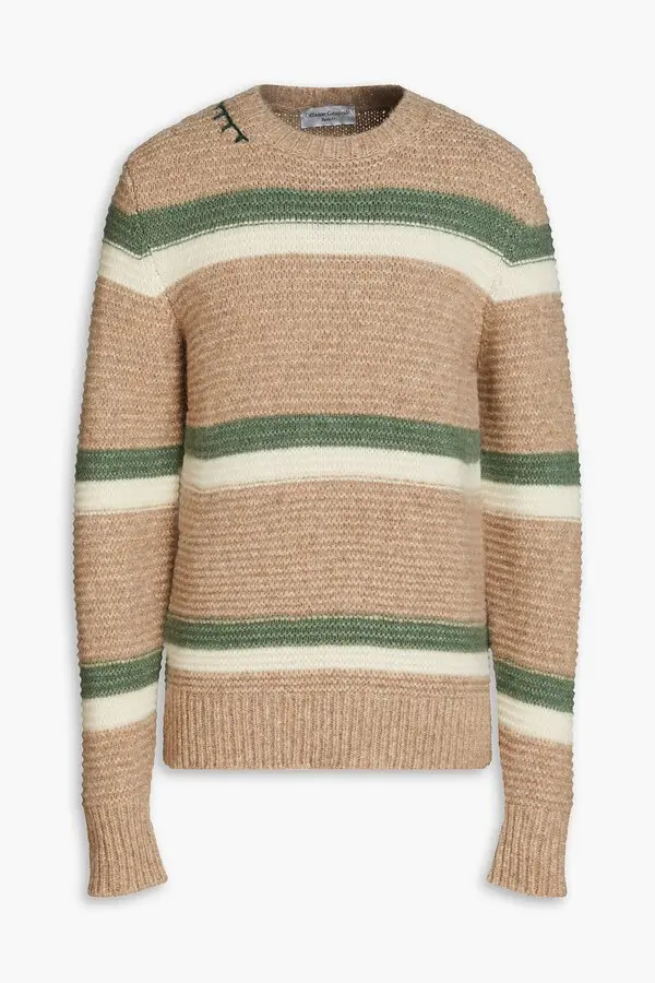 Officine Générale Marco Striped Alpaca-blend Sweater