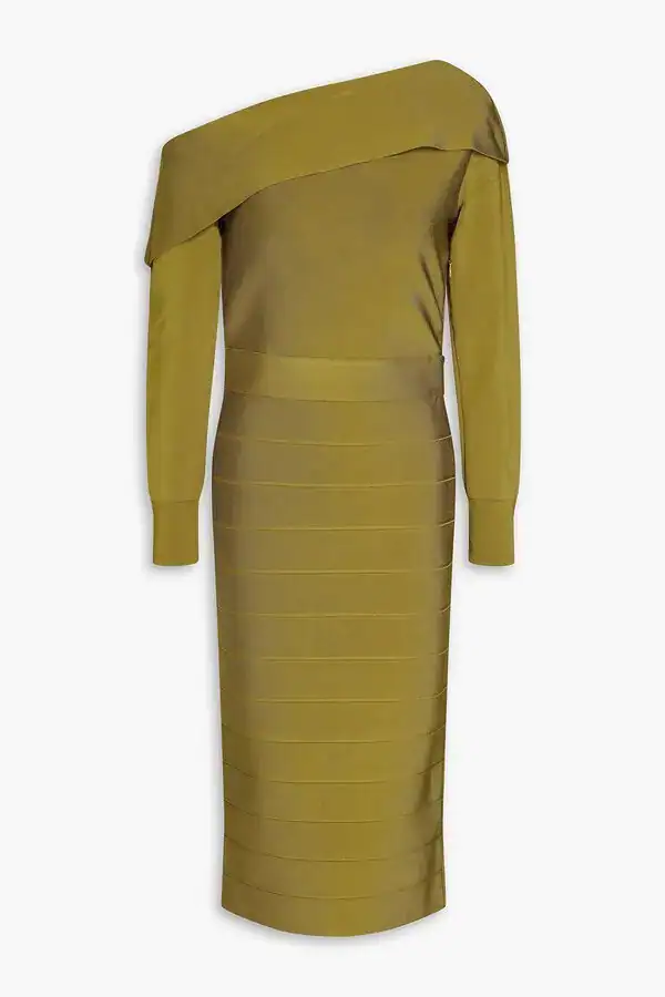 gotham greens green goddess dressing ingredients CADY White-Floral Pearl Mermaid Bandage Midi Dress S main image 1