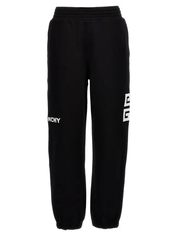 Buy Givenchy Flocked Logo Joggers - Black At 33% Off | Editorialist