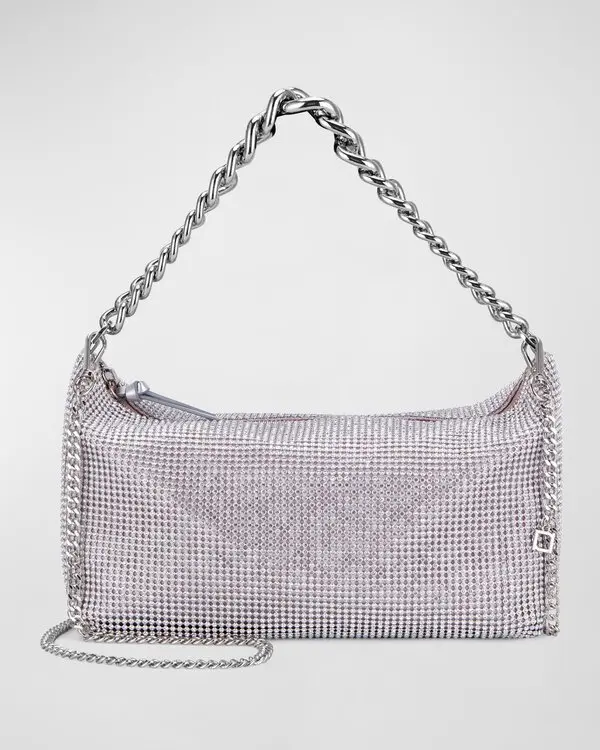 RAFE Eliza Embellished Top-handle Bag - Silver