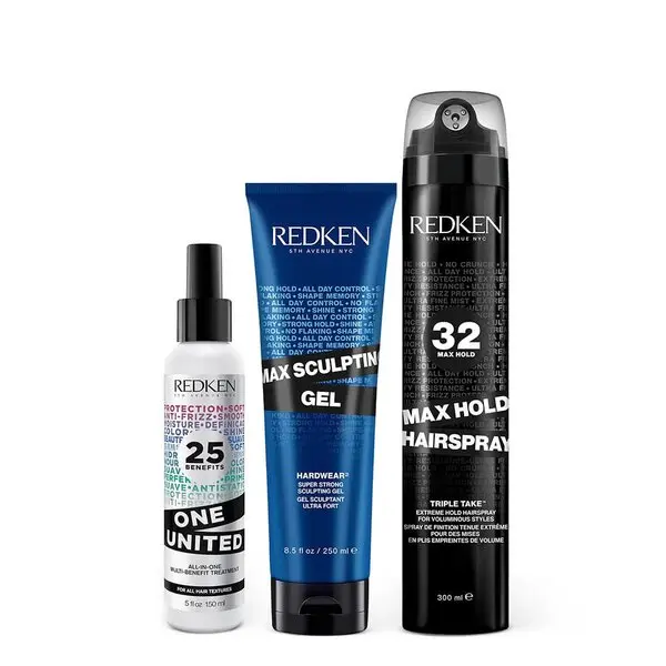 REDKEN Slicked Back Hair Styling Set For Strong Hair Hold
