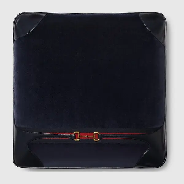 Gucci Velvet Cushion With Horsebit