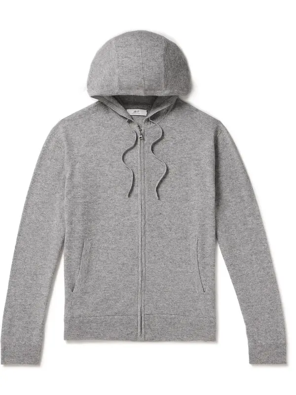 Mr P. Wool And Cashmere-blend Zip-up Hoodie