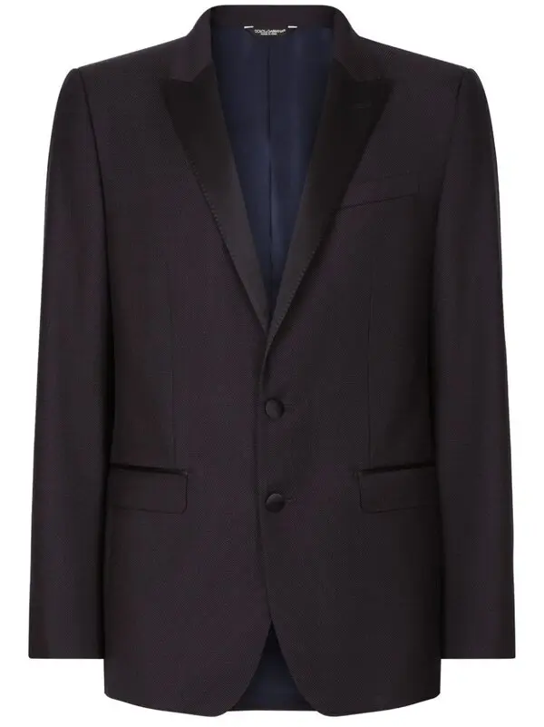 Dolce & Gabbana Contrasting Lapels Two-piece Suit