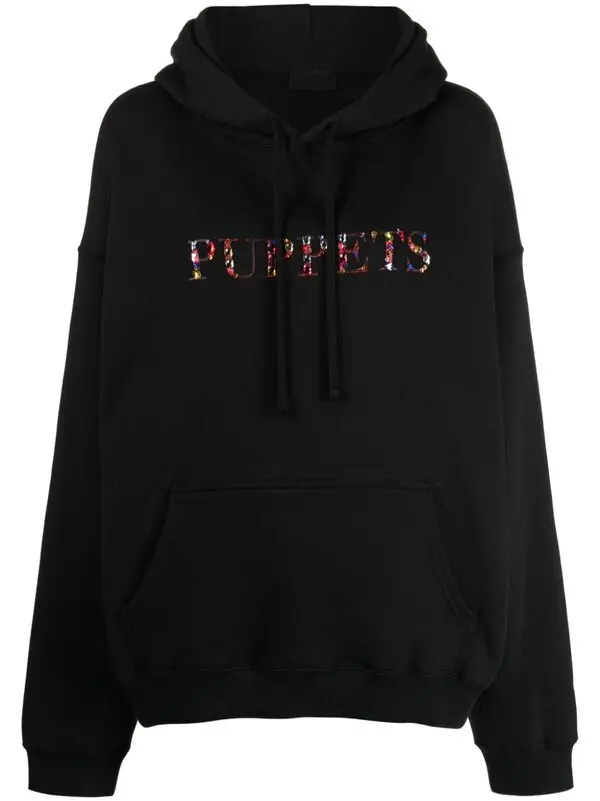 PUPPETS AND PUPPETS Crystal-embellished Hoodie