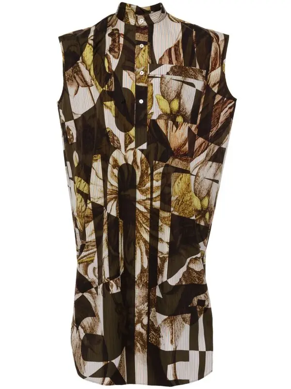 PIERRE-LOUIS MASCIA Thomas Cotton Shirt - Brown