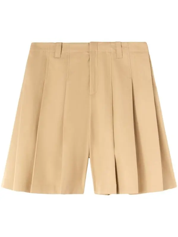 AMBUSH Pleated Cotton Shorts