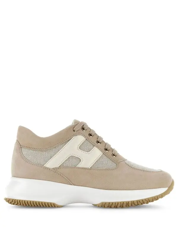 Hogan Interactive Logo-embossed Sneakers - Neutrals