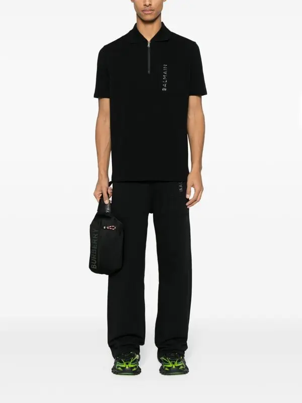 Balmain Wide-leg Cotton Track Pants