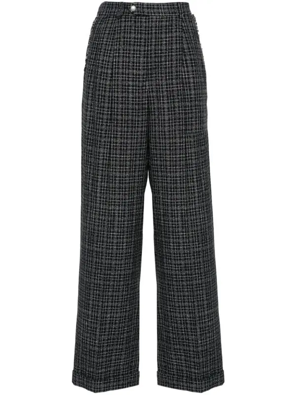 A.p.c. Melissa Plaid Trousers - Blue
