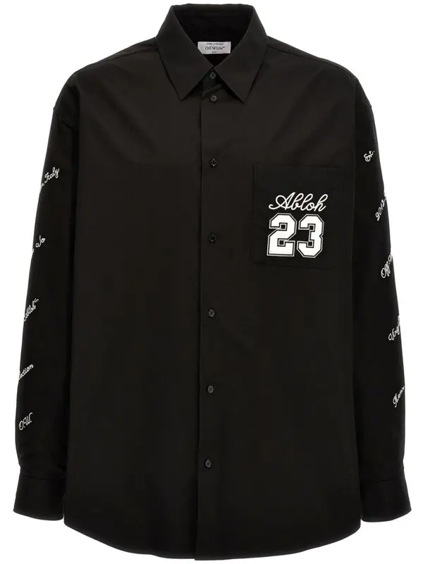 Off-White 23 Heavycot Cotton Overshirt - Black