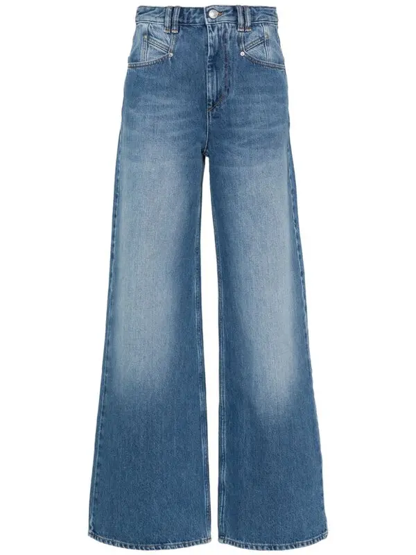 Isabel Marant Lemony Wide-leg Jeans - Blue
