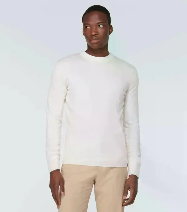 Zegna Cashmere And Silk Sweater - White