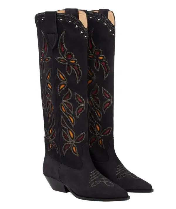 Isabel Marant Denvee Suede Boots - Black