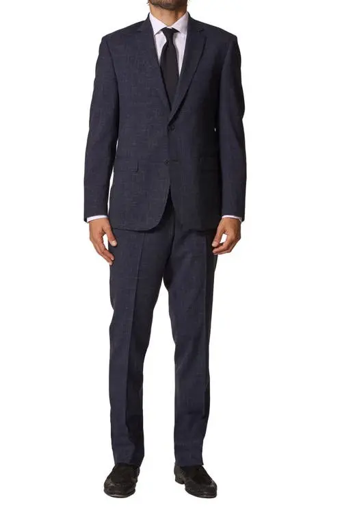 Jb Britches Sartorial Classic Fit Wool & Linen Suit - Navy