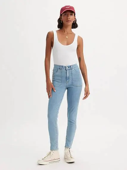 Levi'S 721 High Rise Skinny Utility Jeans 29x28 In Light Of My