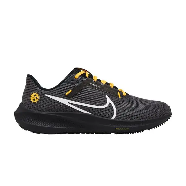 Nike Nfl X Air Zoom Pegasus 40 'pittsburgh Steelers' Sneakers - Black