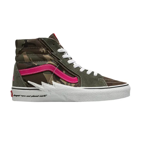 VANS Aape X Sk8-hi 'bolt' Sneakers - Green