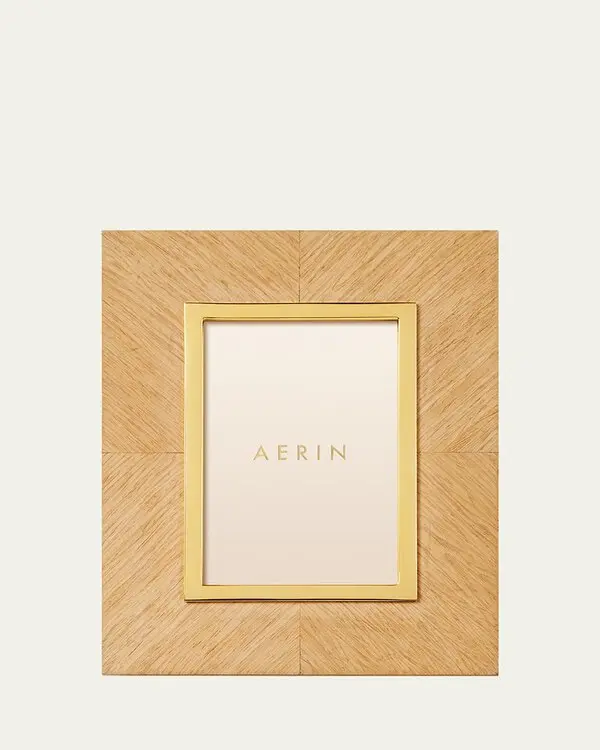Aerin Marcello Wood Picture Frame, 4" X 6 - Oak | Editorialist