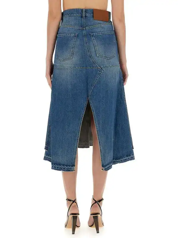 Victoria Beckham Denim Skirt In Blue - 34% Off | Editorialist