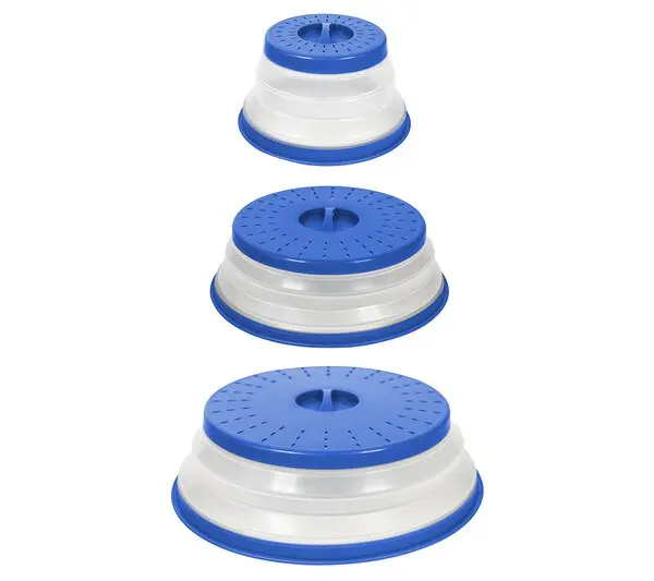 TOVOLO Set Of 3 Collapsible Microwave Food Cove Rs - One-color