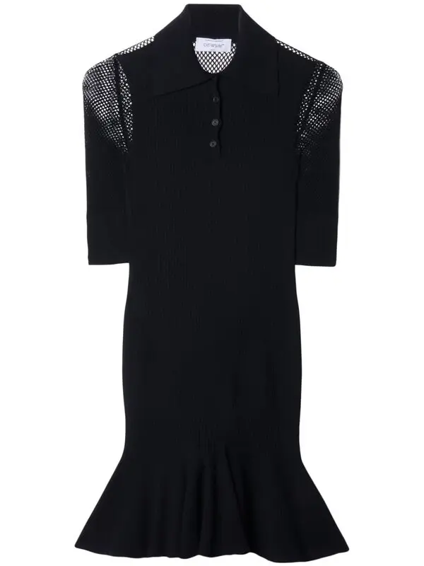 Off-White Arrow Fishnet Minidress
