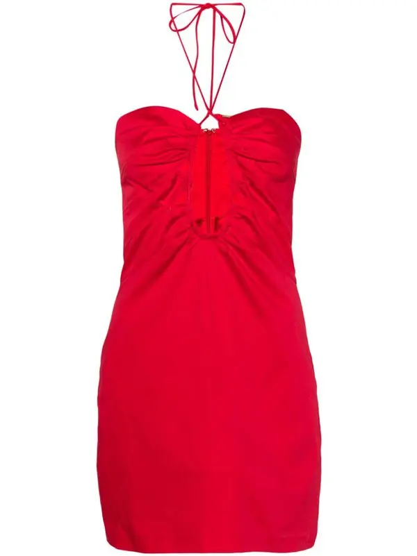 Cult Gaia Laura Halterneck Mini Dress