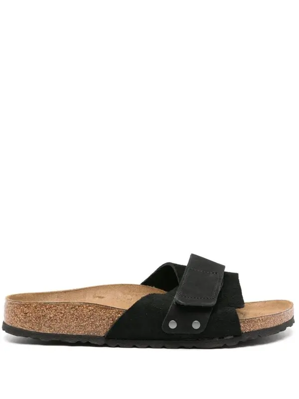 BIRKENSTOCK Oita Suede Slides - Black