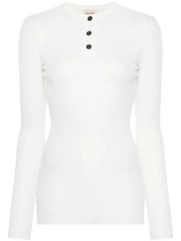 Khaite Fine-ribbed Long-sleeve T-shirt
