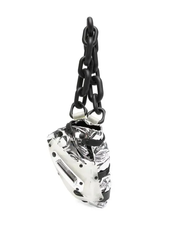 INNERRAUM Chain-link Panelled Mini Bag - Silver