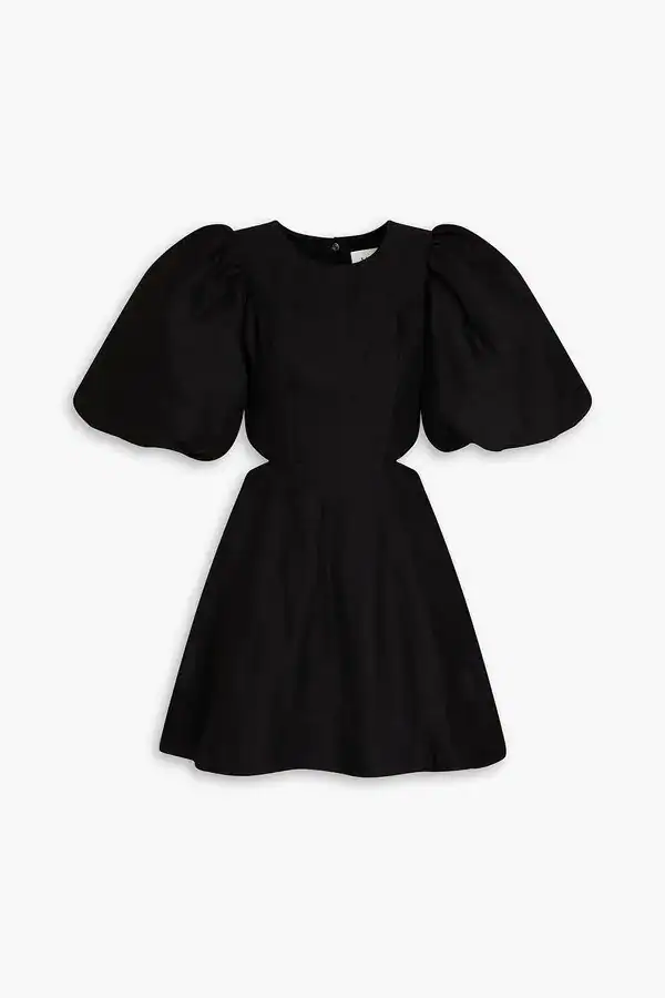 Aje Bouquet Cutout Crepe Mini Dress In Black - 55% Off | Editorialist