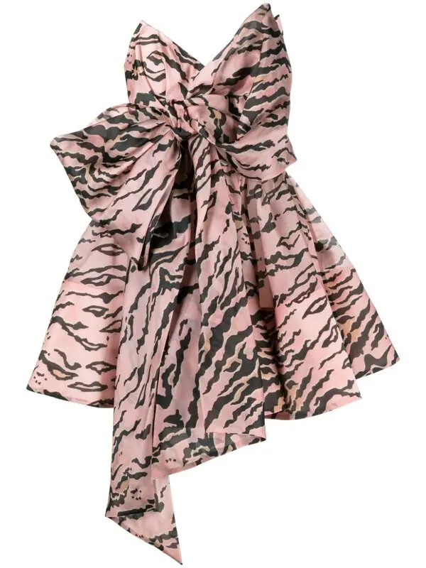 Zimmermann Matchmaker Oversize-bow Mini Dress