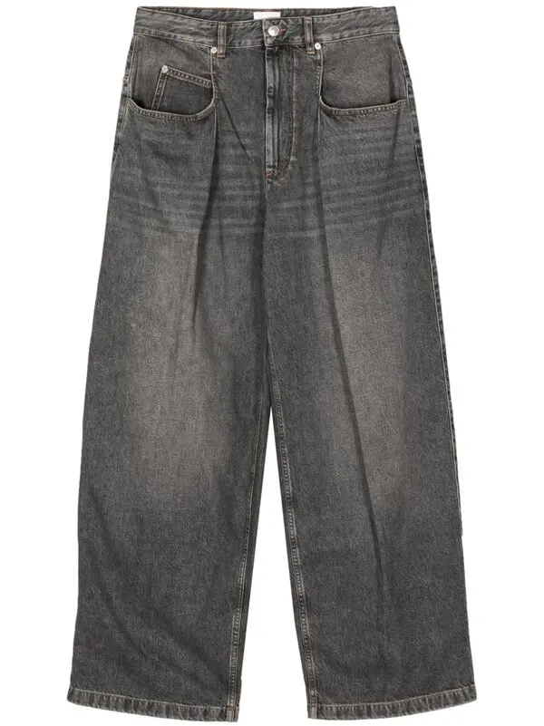 MARANT Janael Wide-leg Jeans - Grey