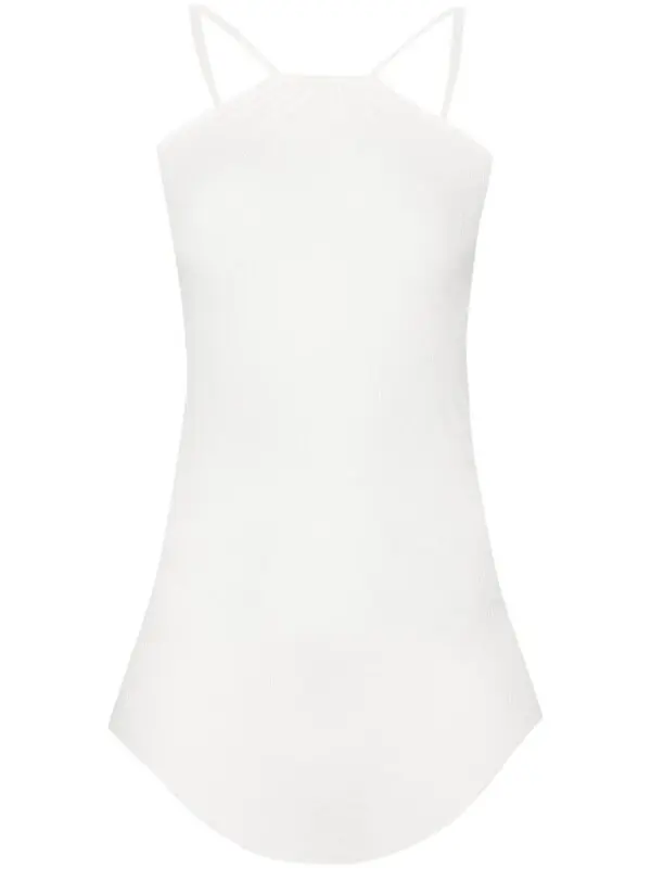Rick Owens Scorpio Ribbed-knit Tank Top - White