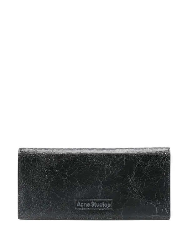Acne Studios Logo-patch Leather Wallet - Black