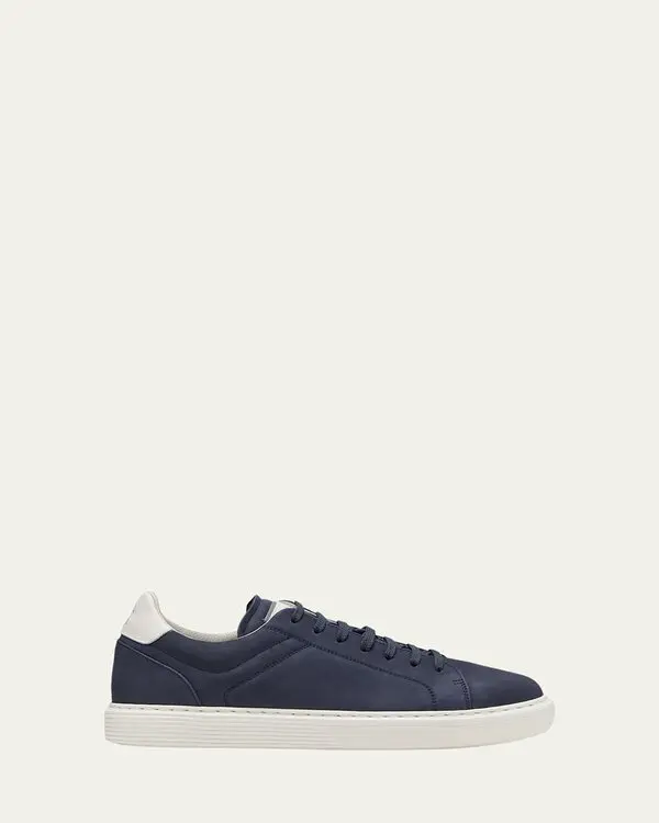 Brunello Cucinelli Nubuck Calfskin Low-top Sneakers