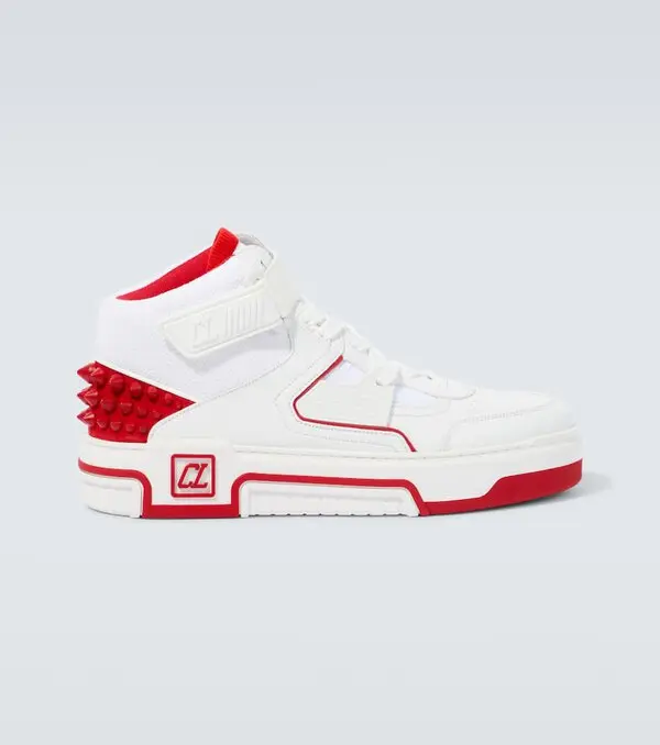 CHRISTIAN LOUBOUTIN Astroloubi Leather Sneakers - White